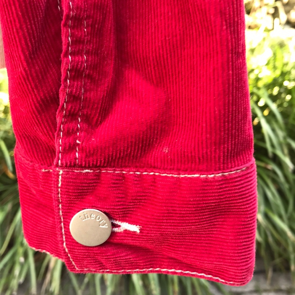 Theory Red Corduroy Jacket - Gem